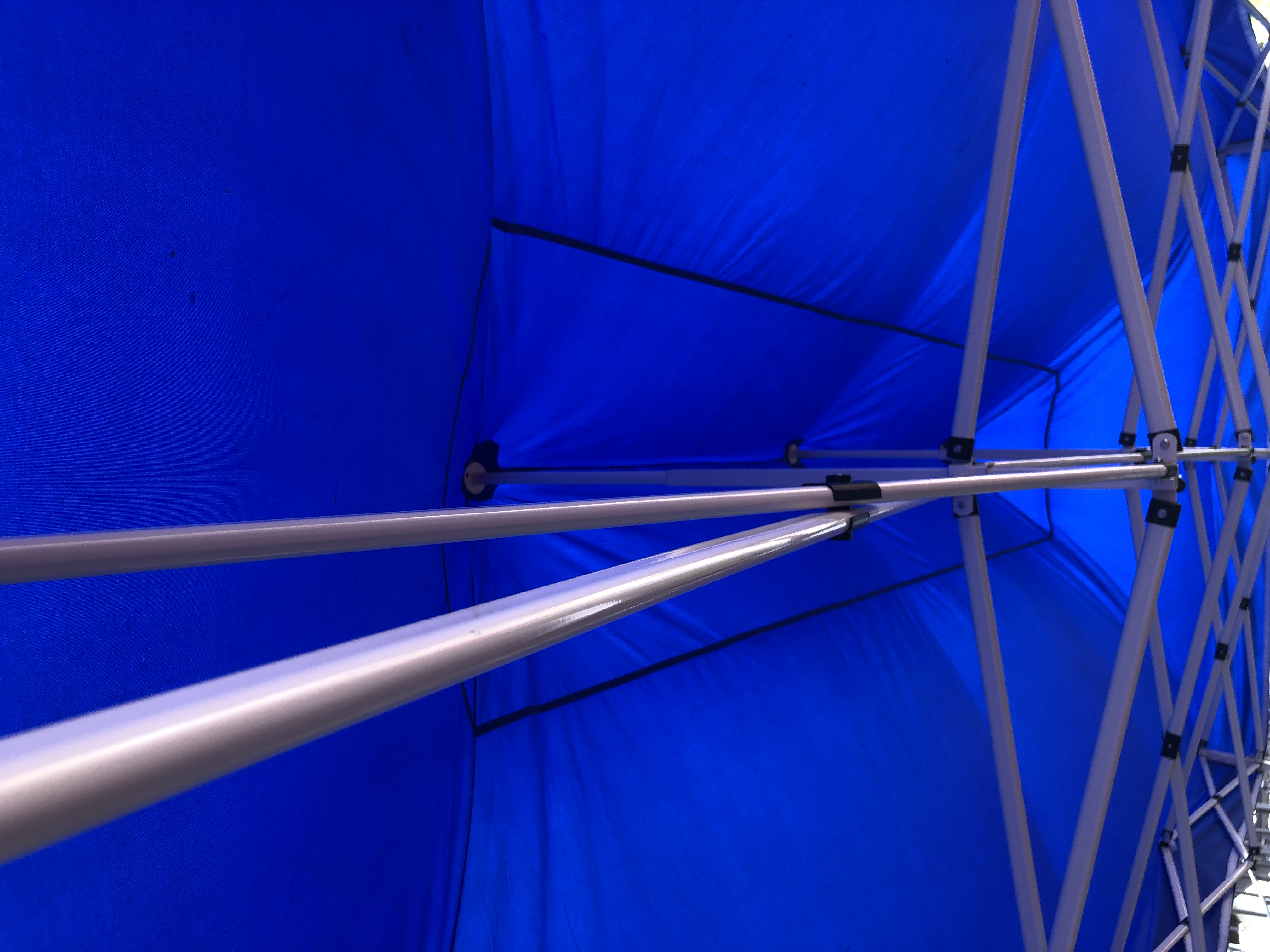 Eating outdoors under pop ups | Tustin Area Council of Fine Arts (TACFA)